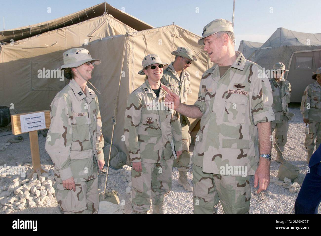 Captain (CAPT) Kimberly Daniels gets advice from the Chairman of the ...