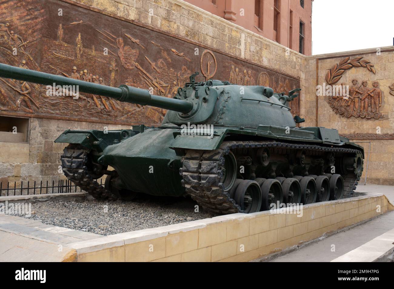 Cairo, Egypt, January 7 2023: old tanks, armored fighting vehicle used ...