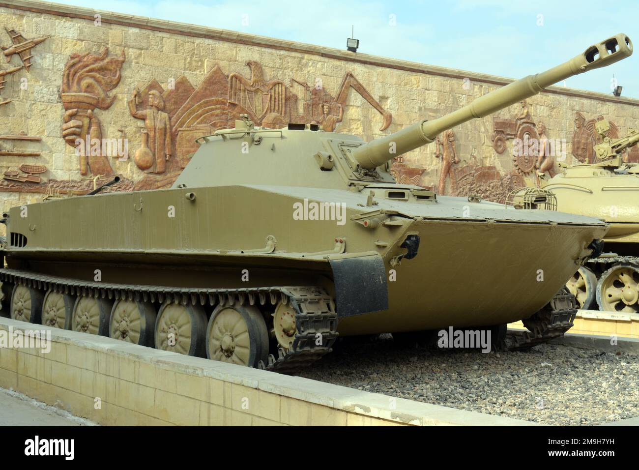 Cairo, Egypt, January 7 2023: old tanks, armored fighting vehicle used ...