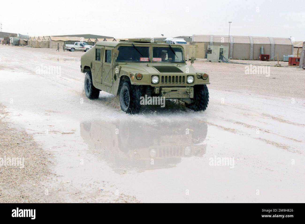 US Air Force (USAF) STAFF Sergeant (SSGT) Michael Gaddis drives a High ...