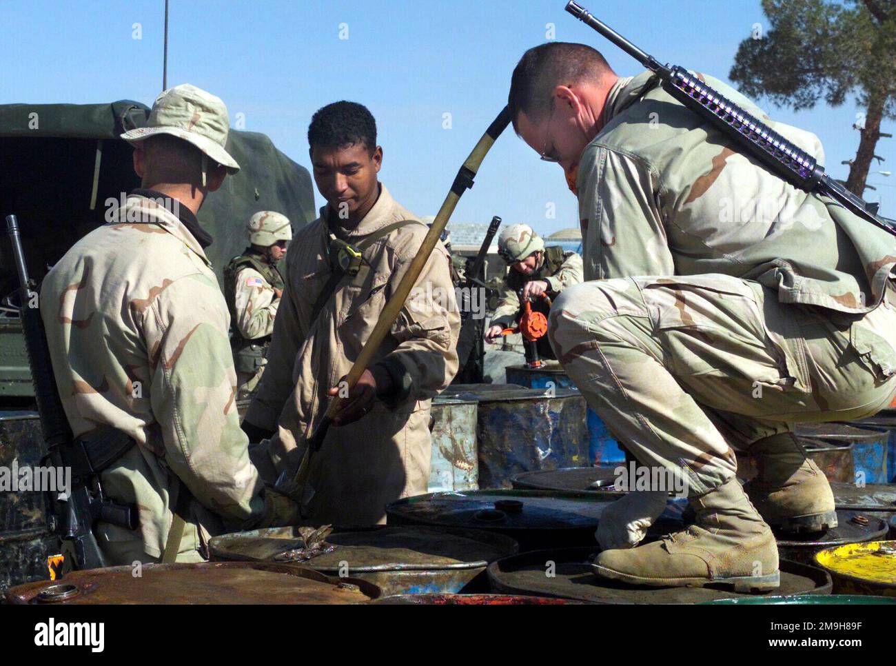 Marine Sergeant Raley (left), Corporal Sinanon and Sergeant Giles ...