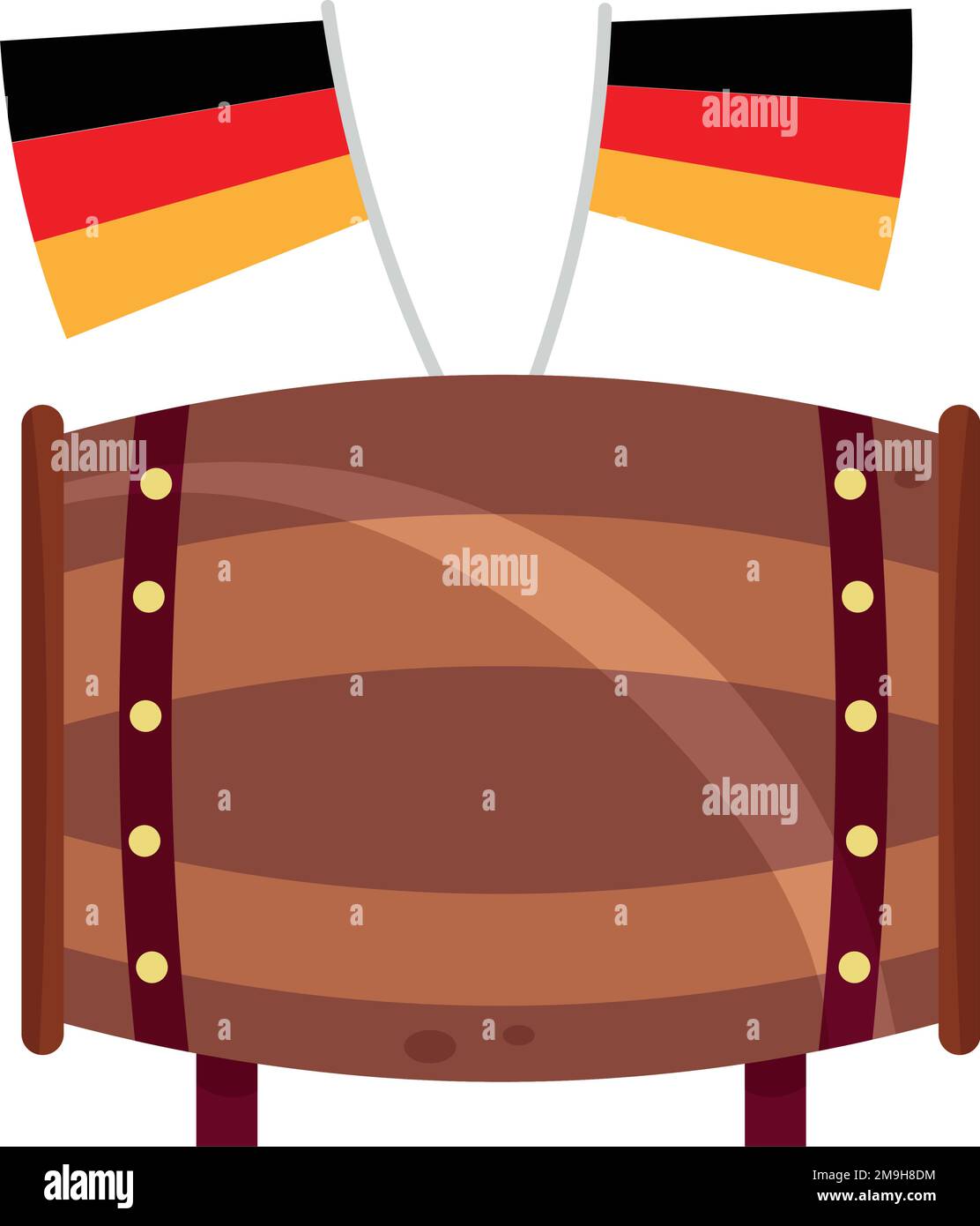 Isolated beer barrel with pair of flags of Germany Vector Stock Vector ...