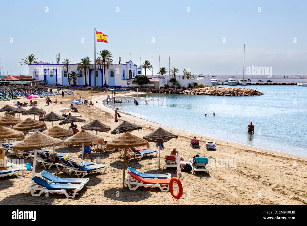 La Fontanilla Beach, Marbella, Spain Stock Photo - Alamy