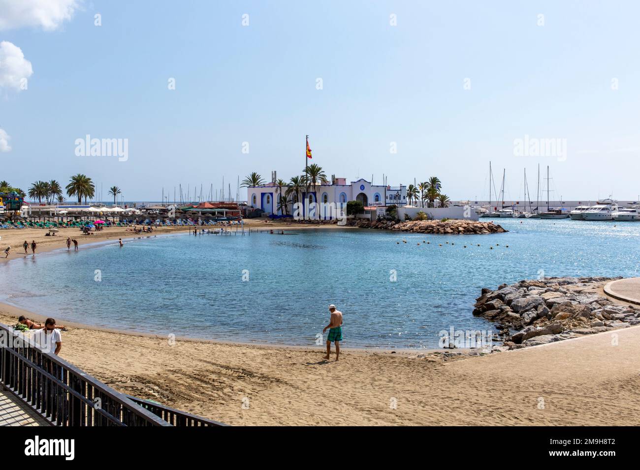 La Fontanilla Beach, Marbella, Spain Stock Photo - Alamy