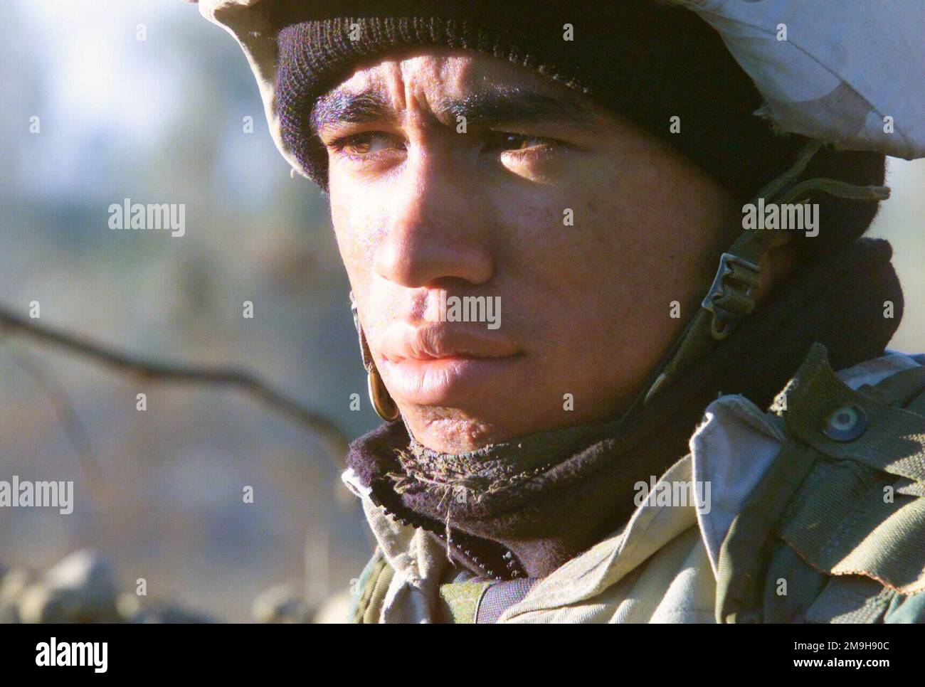 Portrait of Lance Corporal F. Cruz III, USMC, a member of the Military ...