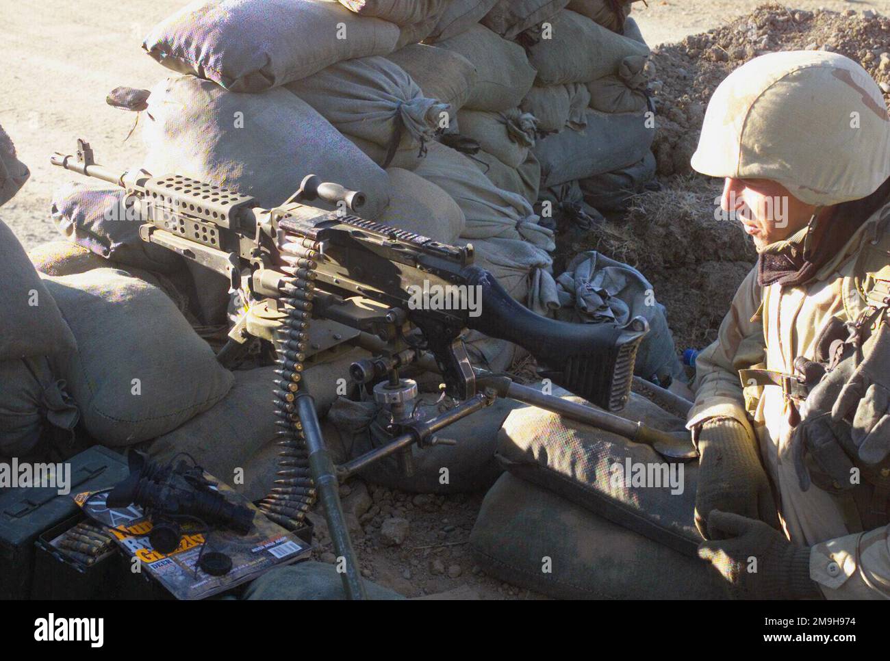 Sergeant Ryan Ross, USMC, a member of Engineer Platoon, 26th Marine ...