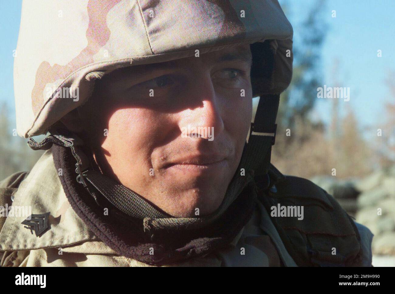 Sergeant Ryan Ross, USMC, a member of Engineer Platoon, 26th Marine ...