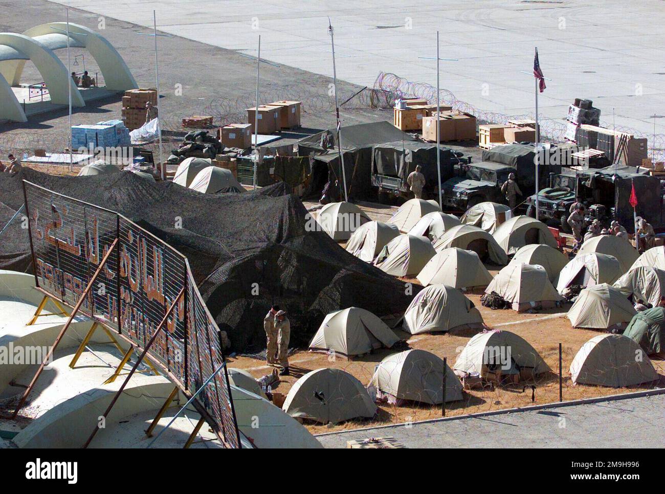 A high angle view of the Battalion Landing Team 3/6, 26th Marine ...