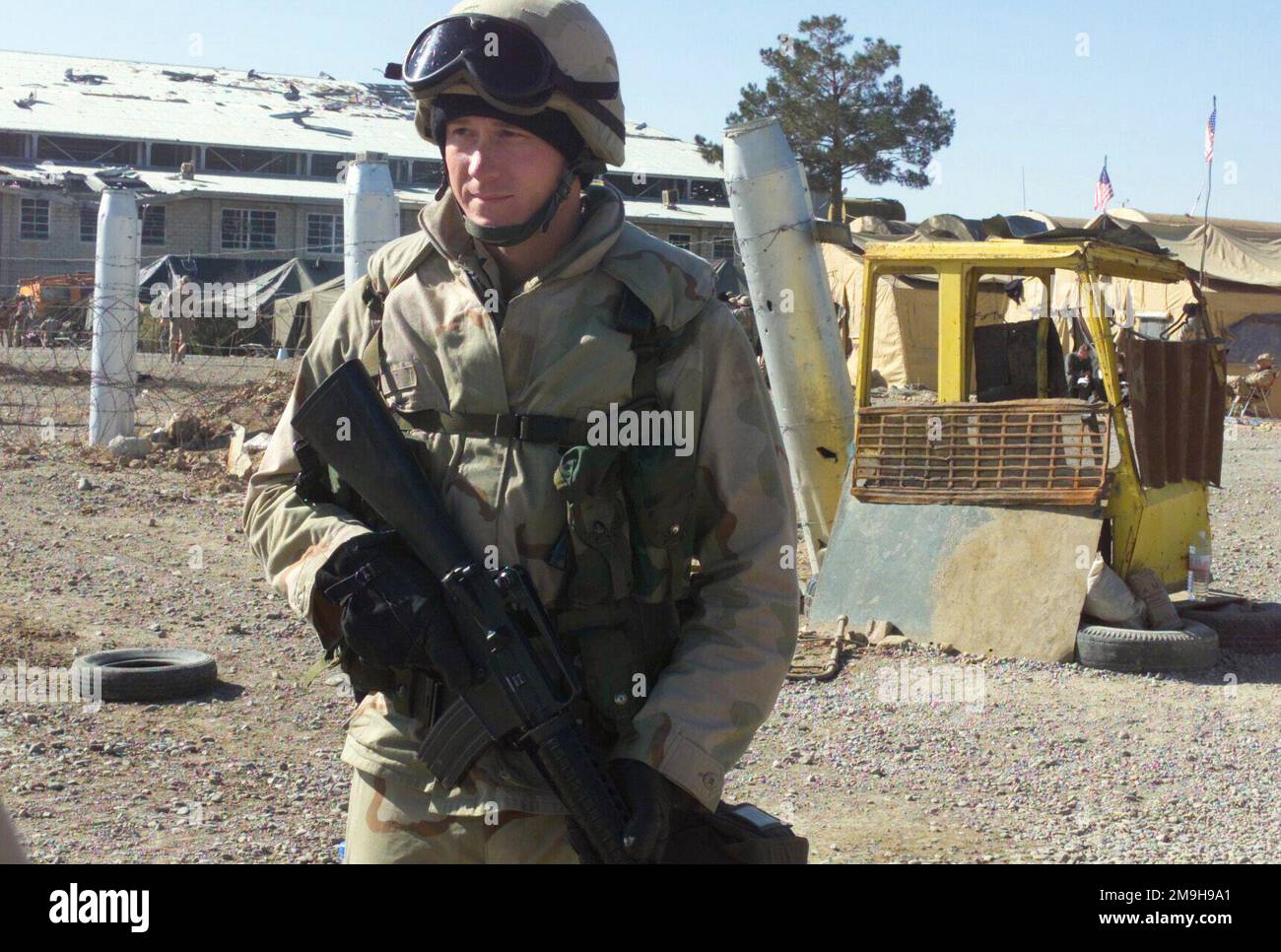 Lance Corporal R. Dejesus, USMC, a member of Marine Service Support ...