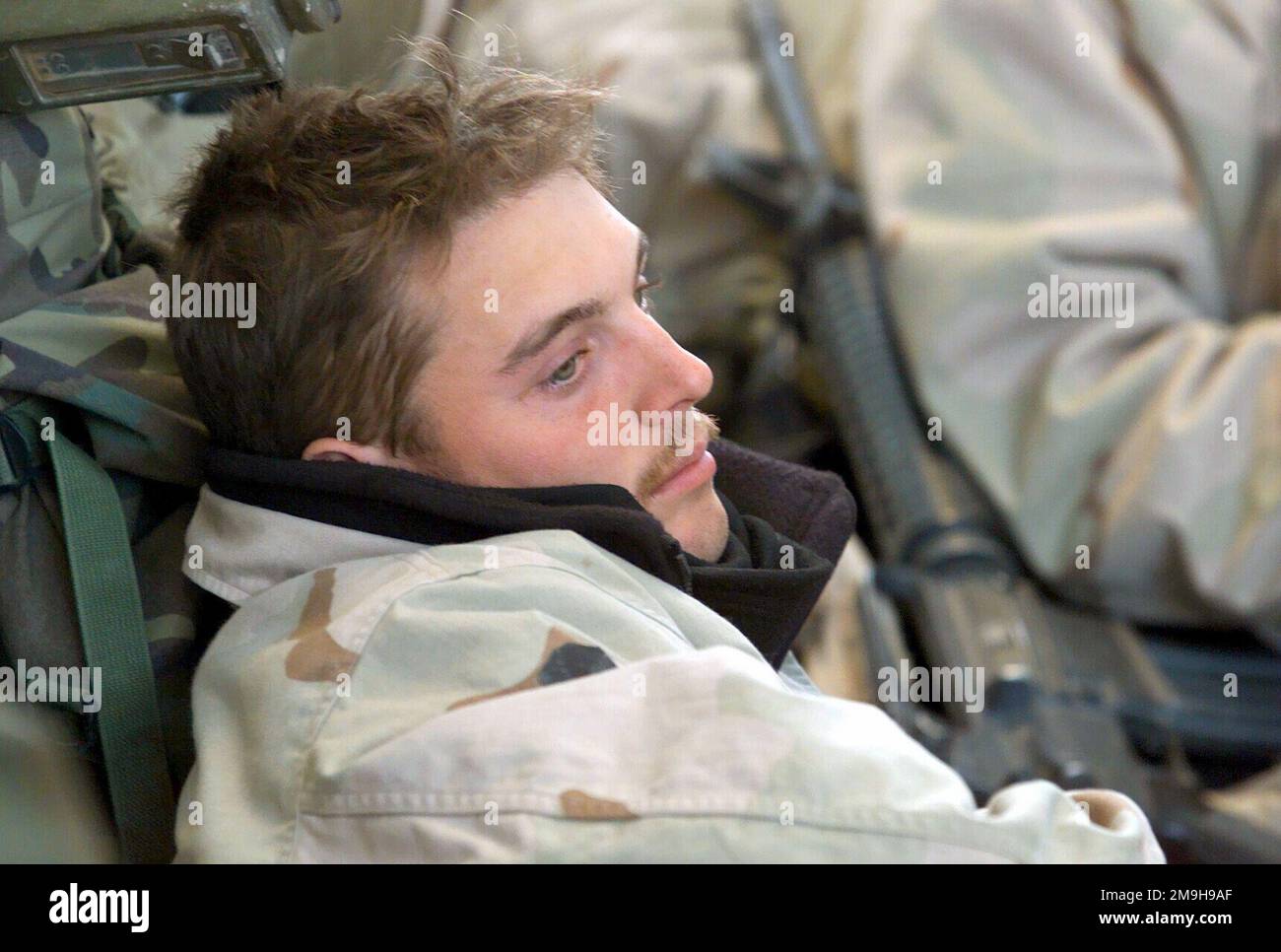 Corporal Mitchell, USMC, a member of Headquarters Company, Battalion ...