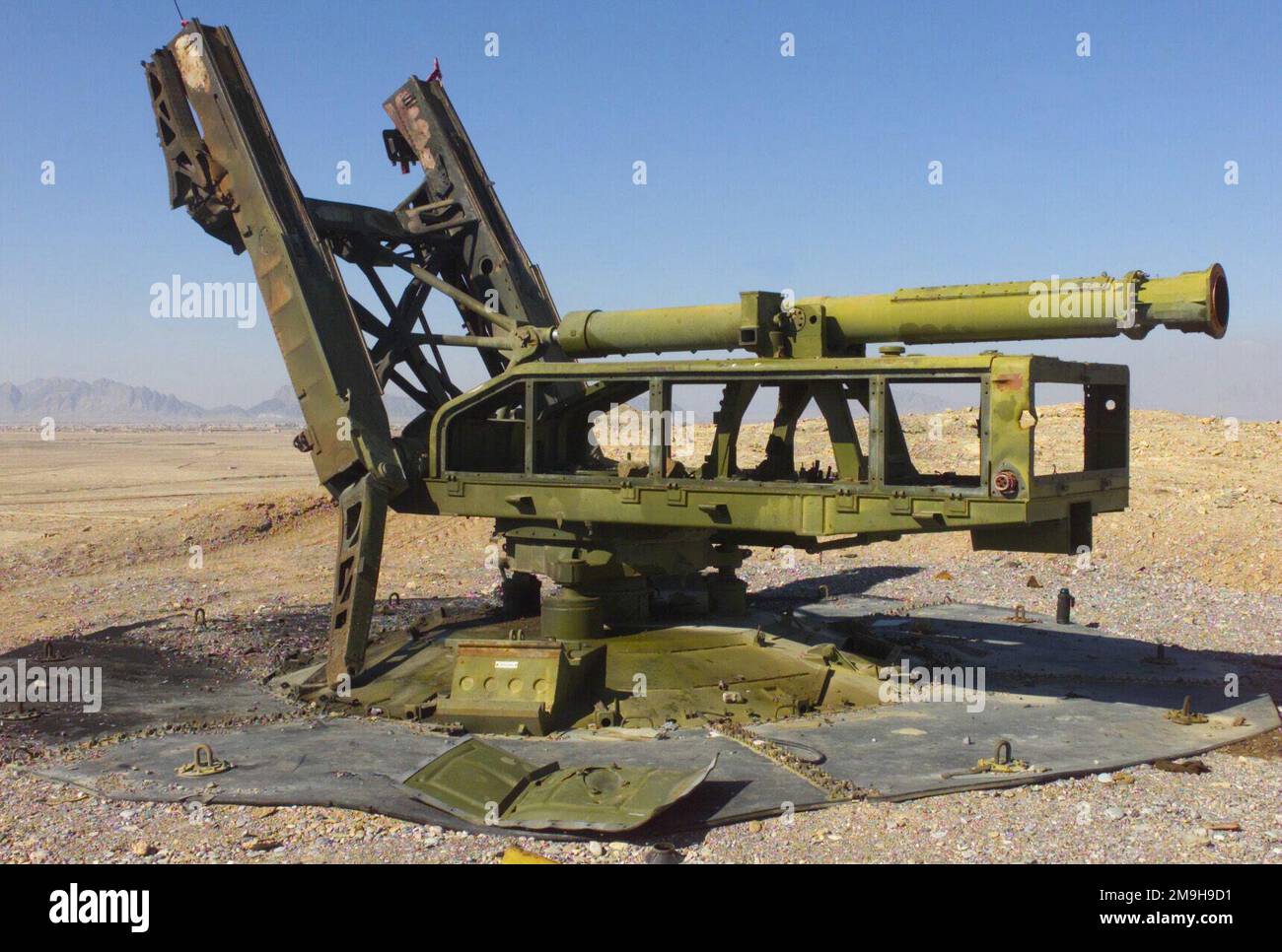 A Soviet surface to air missile site (SAM), possibly an S-125 "Newa ...