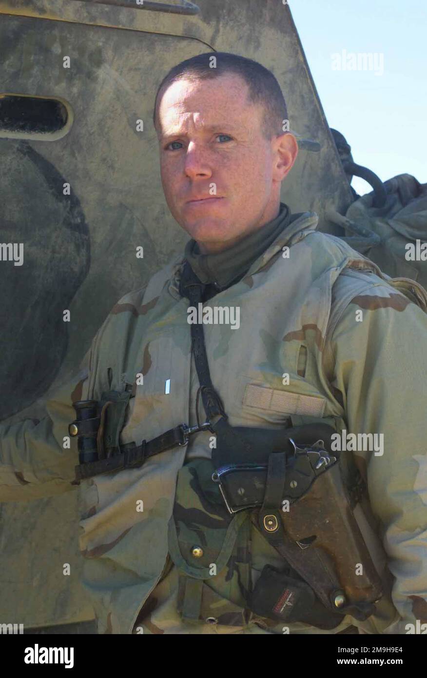 Marine First Lieutenant Lennon with Alpha Company, Second Light Armored ...