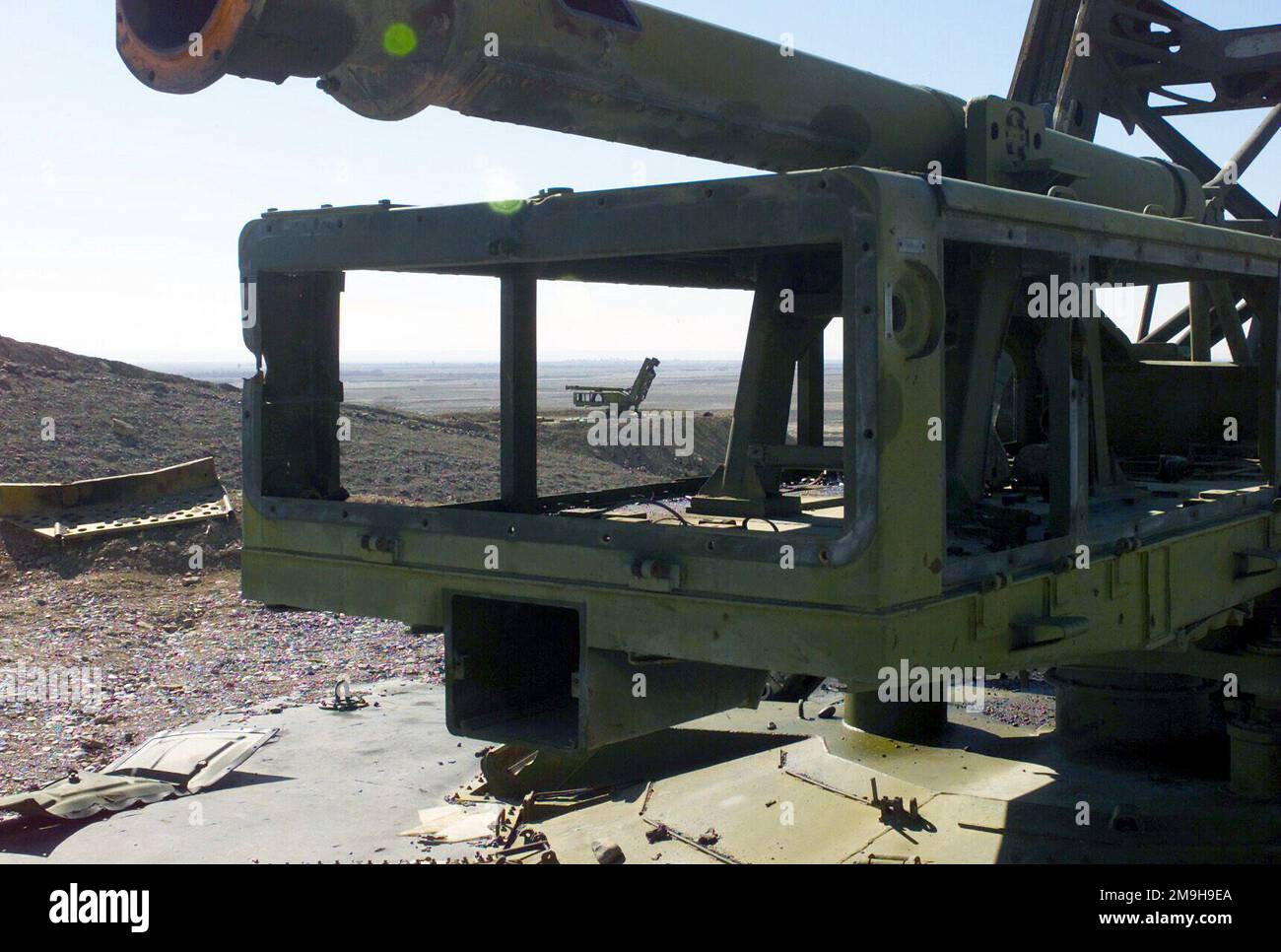 A view of a Soviet surface to air missile (SAM) site which was ...