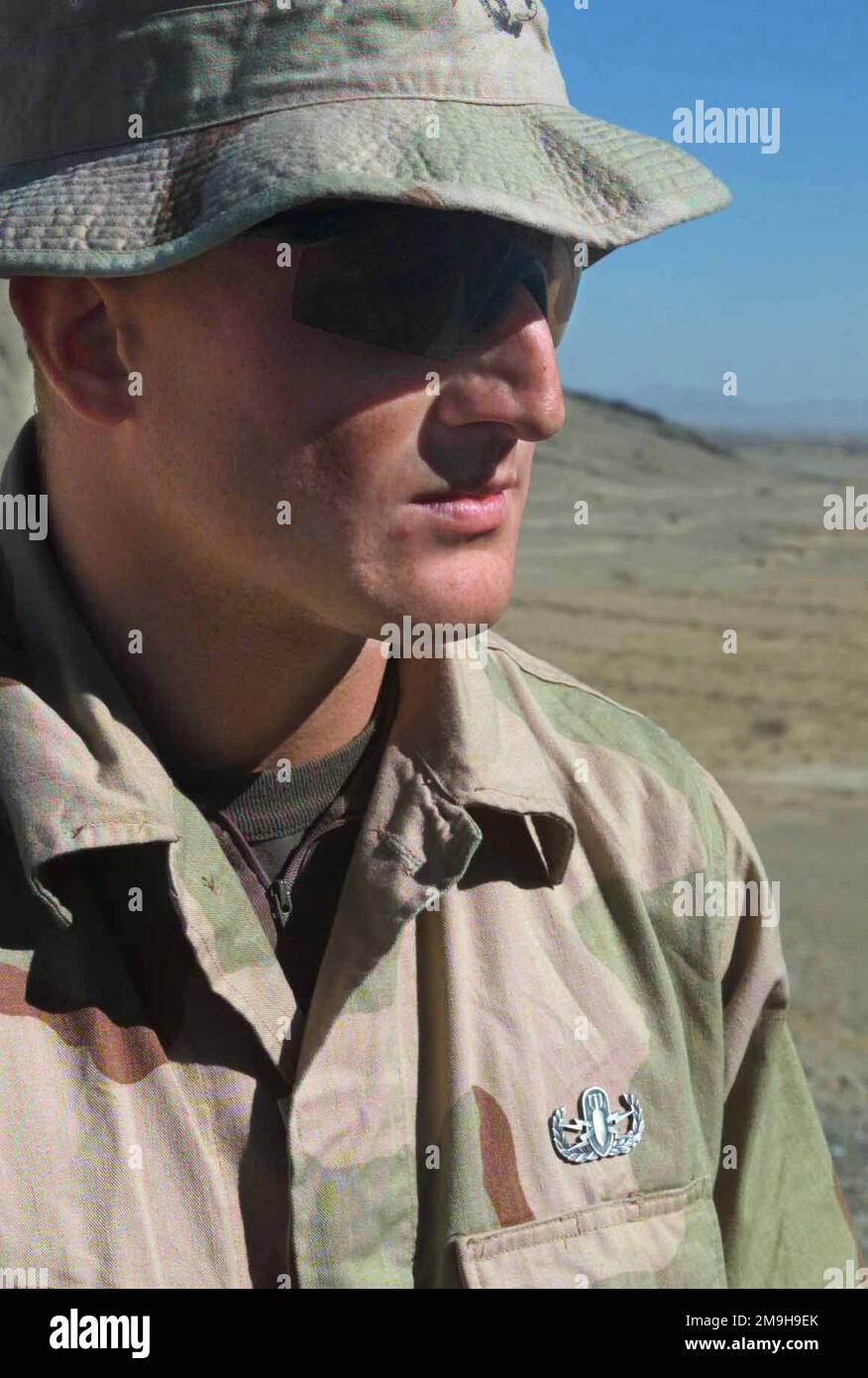 Sergeant Gattis, USMC, Explosive Ordnance Disposal section, Marine ...