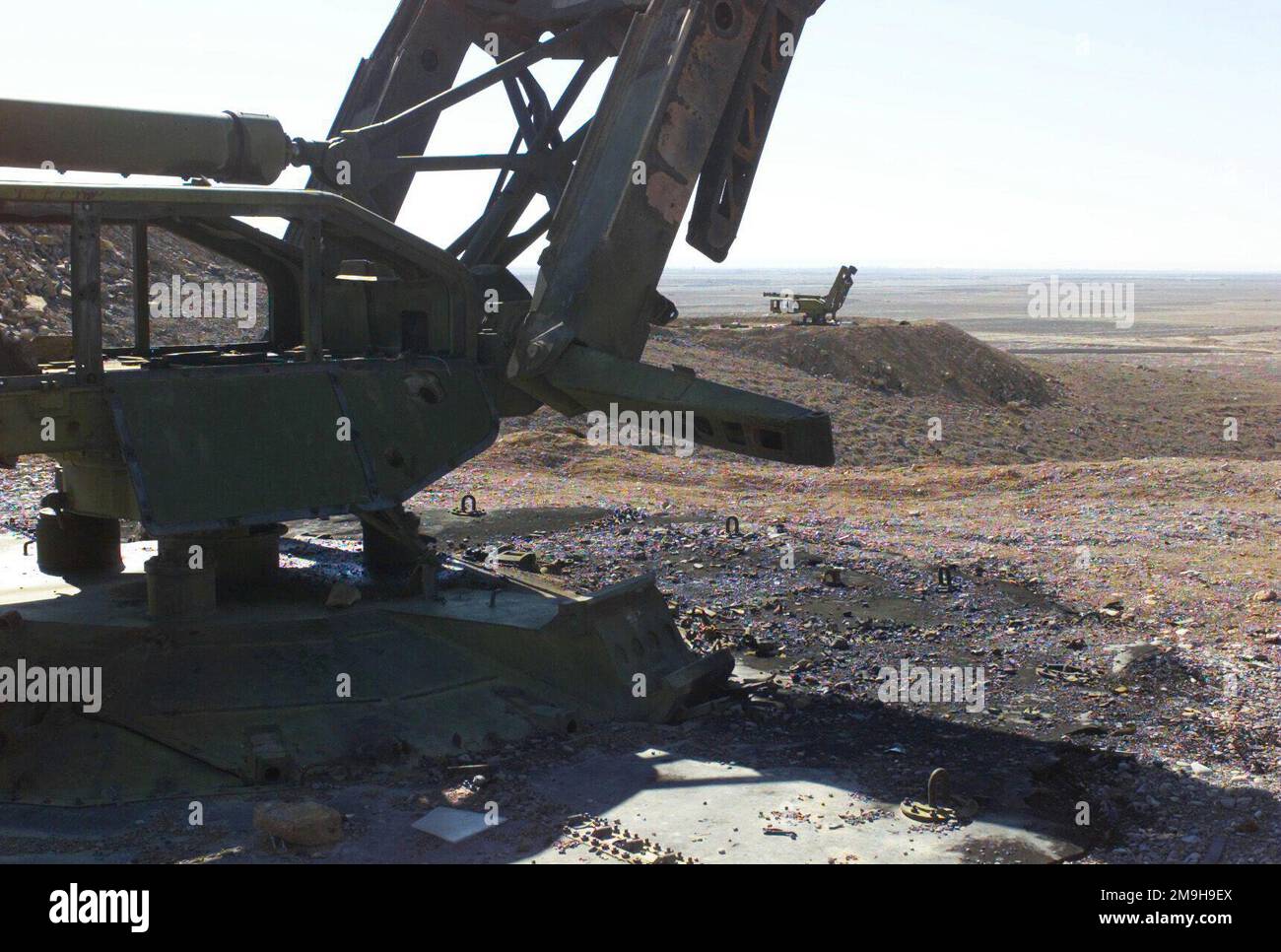 A view of a Soviet surface to air missile site, possibly an SA-5 ...