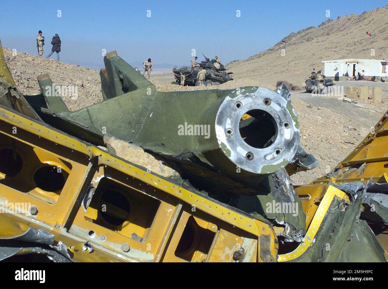 With the remains of a SAM (Surface to Air Missile) site, possibly an SA ...