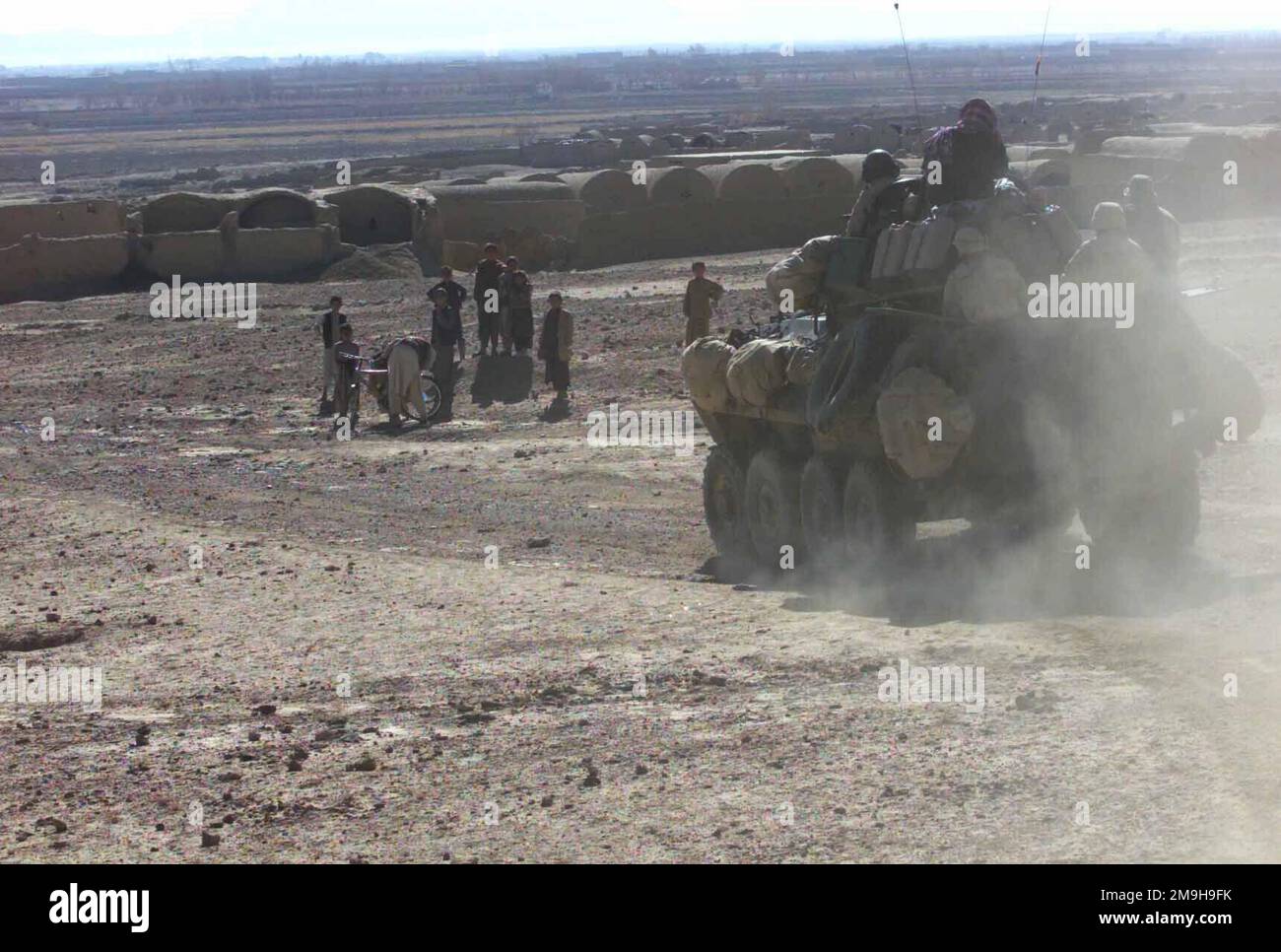 With an Afghan interpreter onboard their Light Armored Vehicle (LAV-25 ...