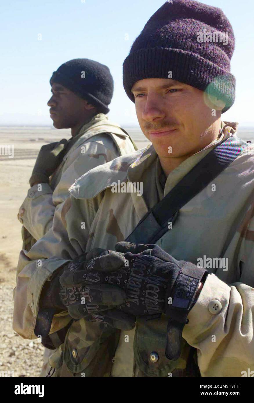 First Lieutenant Lennon, USMC, with Alpha Company, Second Light Armored ...