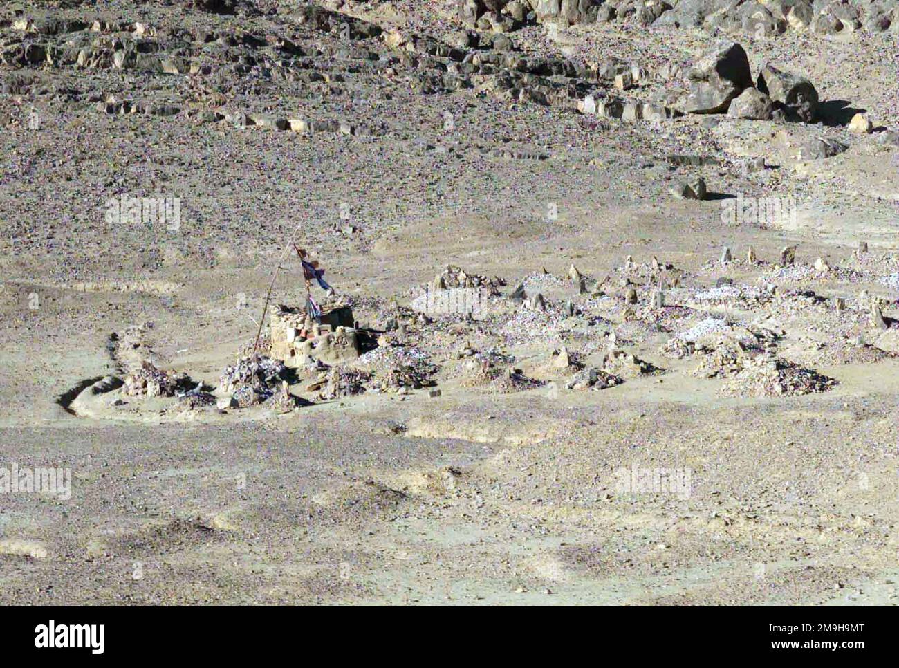 An Afghan Cemetery near the city of Kandahar, Afghanistan. Image taken ...