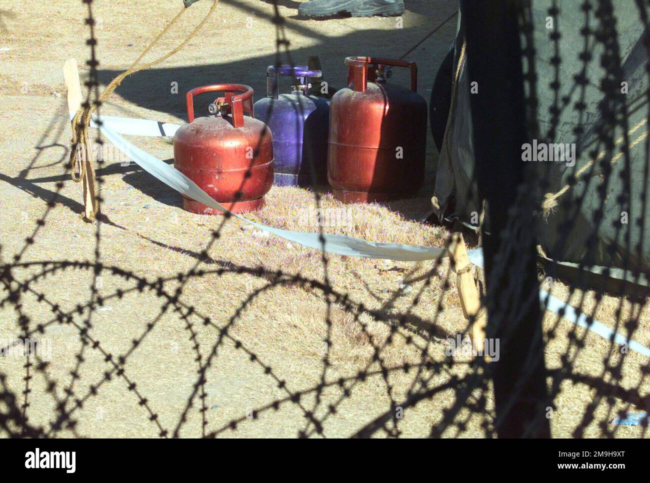 Locally procured "PakIran" propane tanks used by Marines with Battalion ...