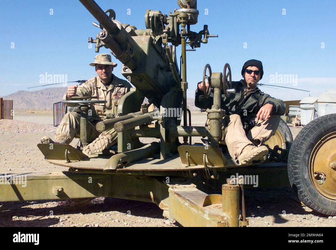 Major Mark Schrecker (left), USMC, a pilot with the Marine Central ...
