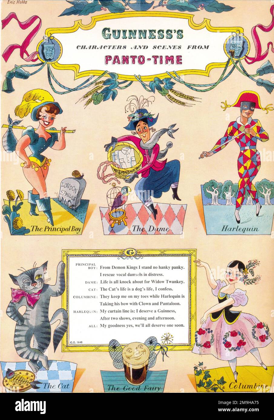 Characters and Scenes from Panto-Time a full page Advertisement for ...
