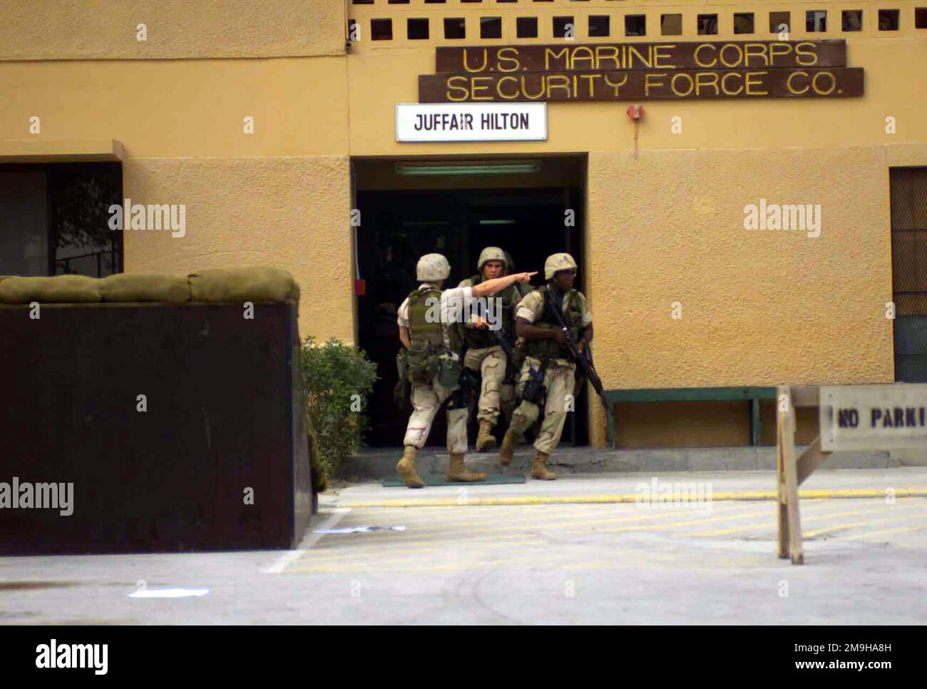 Lance Corporal Micheal A. Shelton, USMC, gets directed by Corporal ...