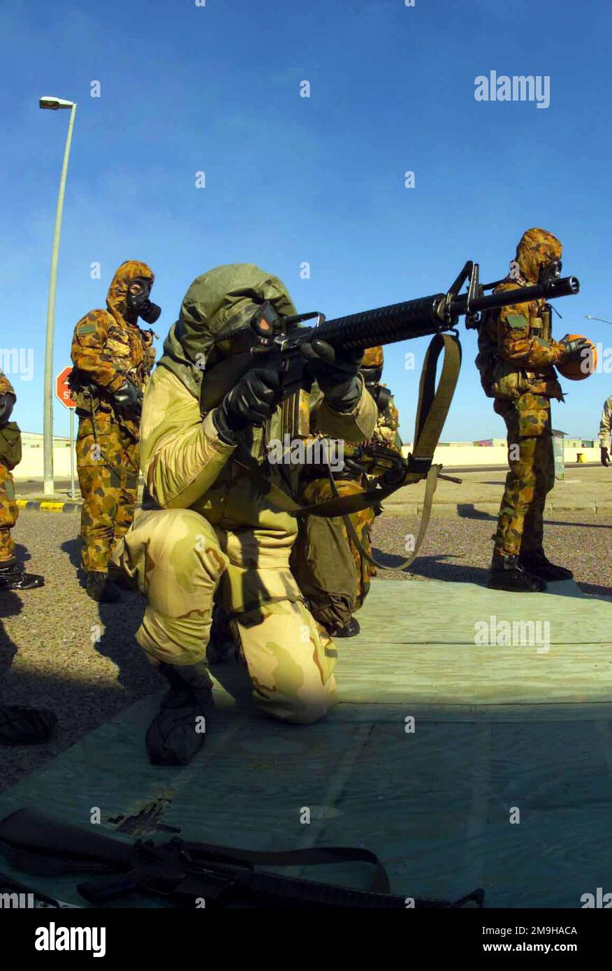 A Marine with Combined Joint Task Force (CJTF) in his Joint Service ...