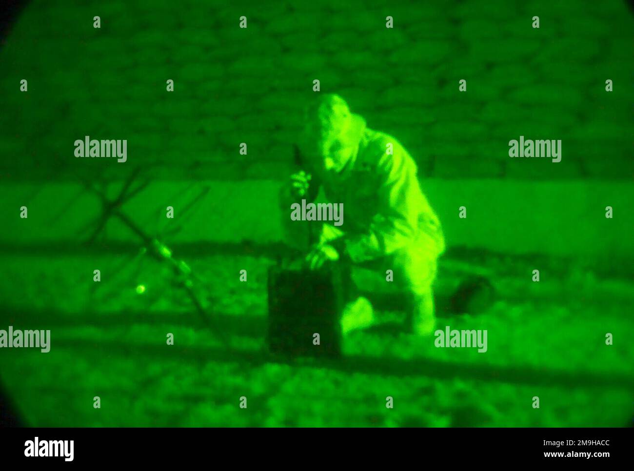 In a night time operation, Corporal Stephen P Rutherford, Radio ...