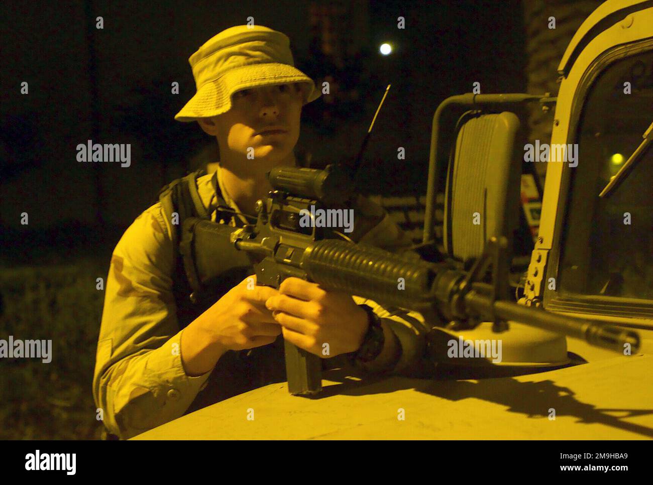 During night operations Lance Corporal Jesse M. Rollins, Team Leader ...