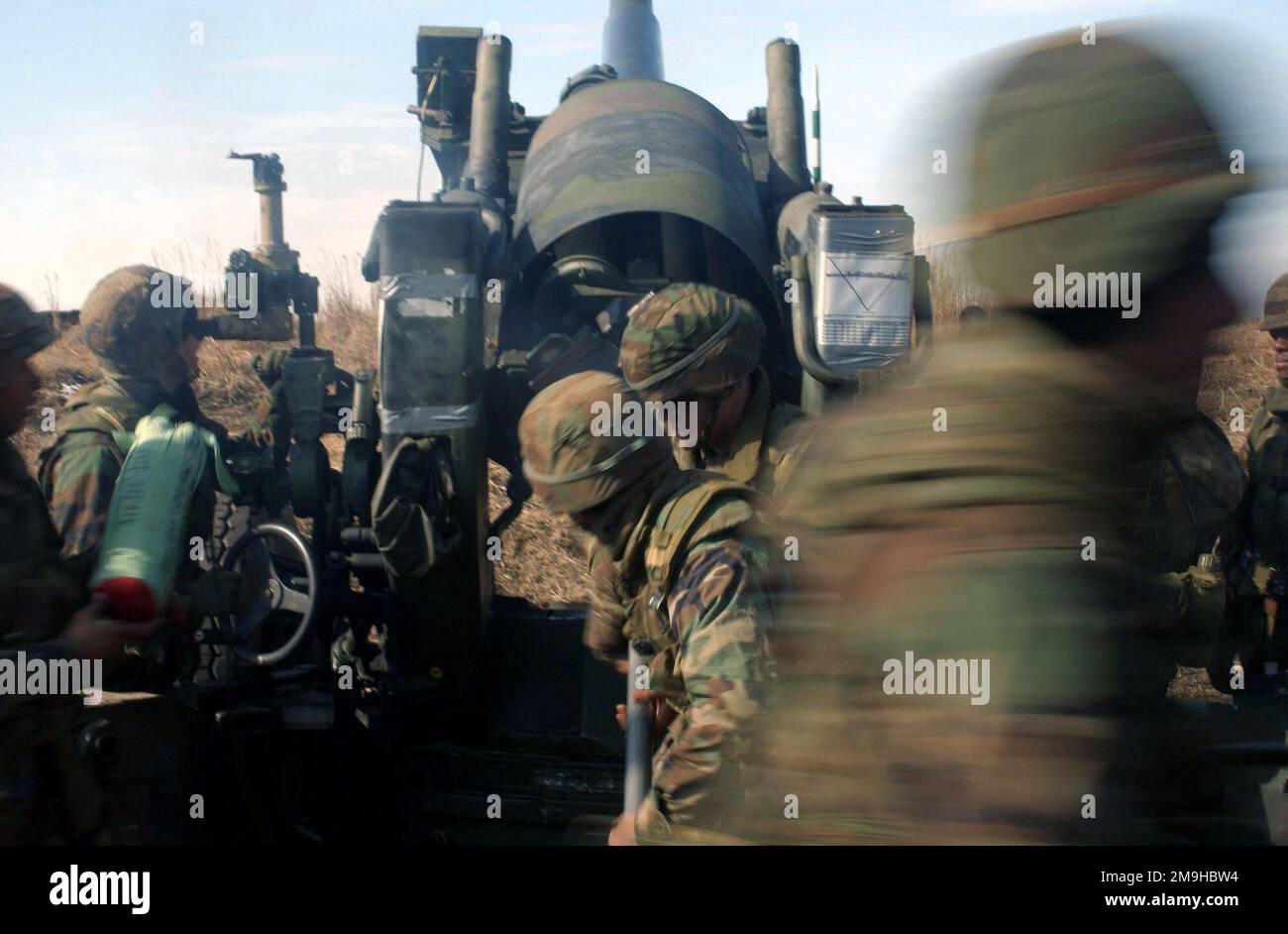 US Marine Corps (USMC) members assigned to the 3rd Battalion, 12th ...