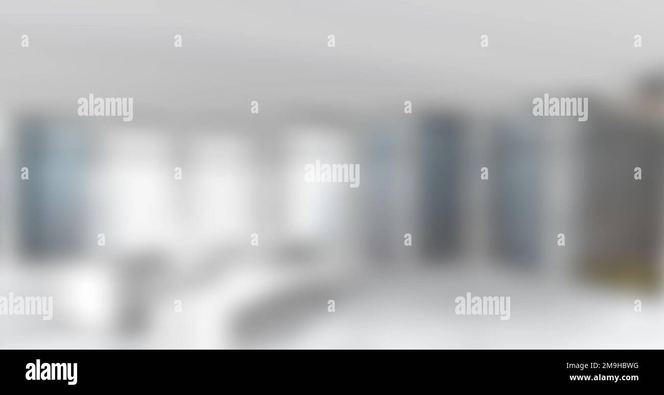 Composition of blurred house room interior Stock Photo - Alamy