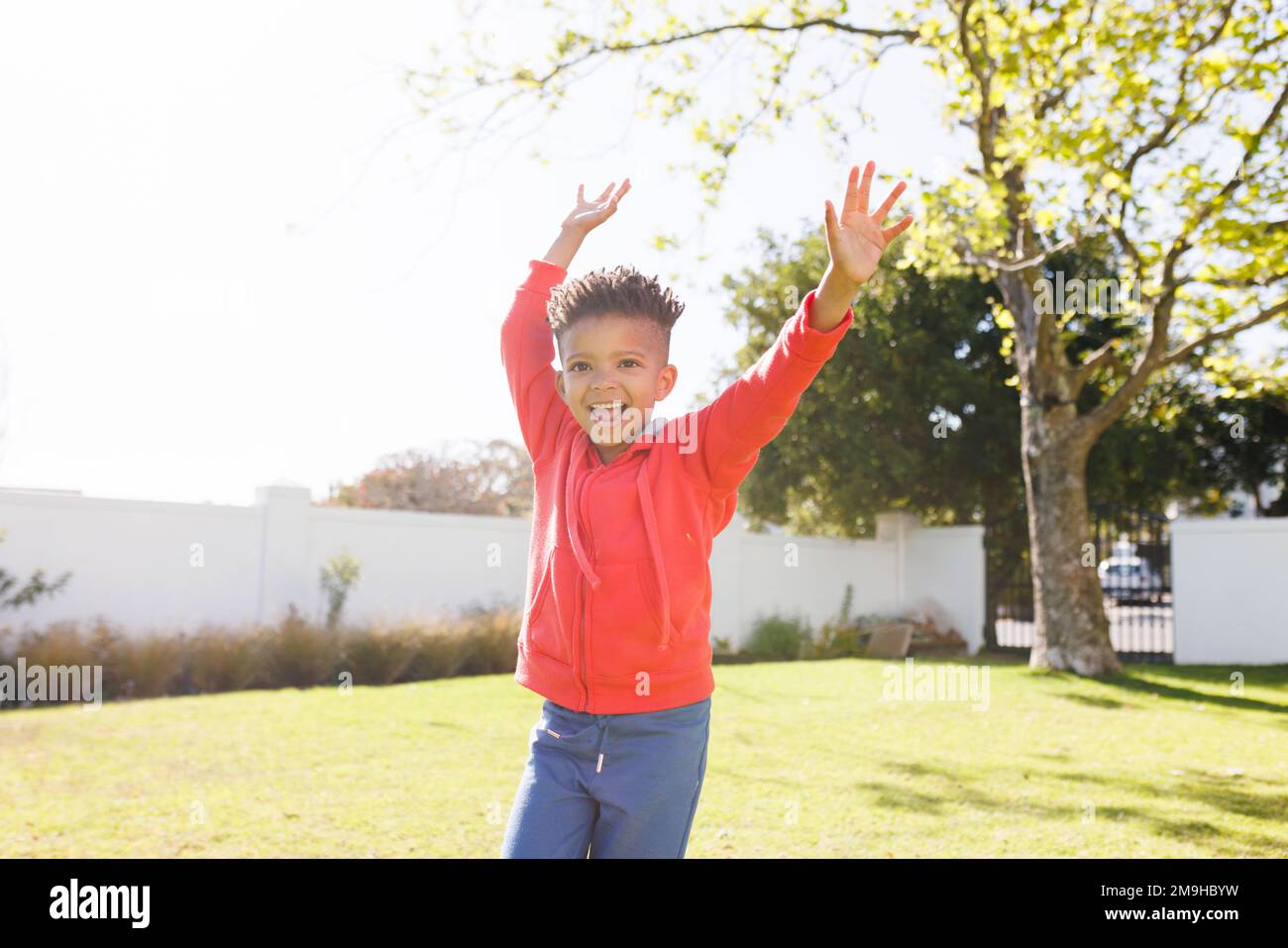 Black Boy Running Away