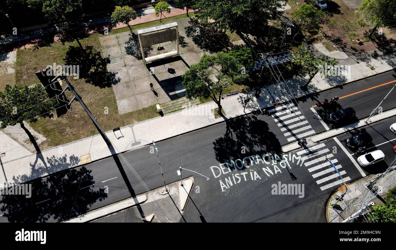 Recife, Brazil. 18th Jan, 2023. The Tortura Nunca Mais Monument is a ...