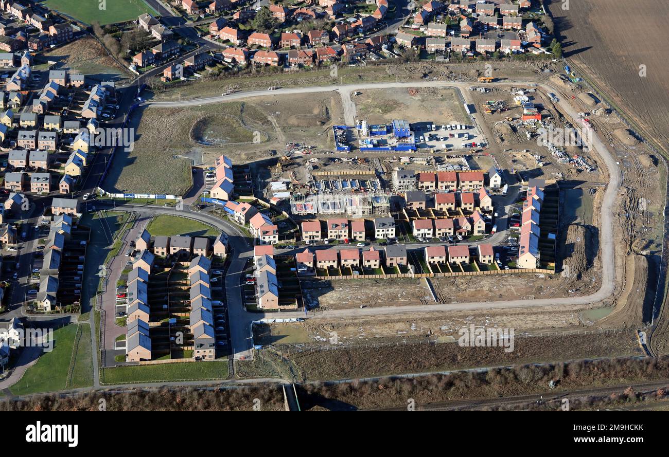 aerial view of the Keepmoat Willow Heights Development at Thurnscoe ...
