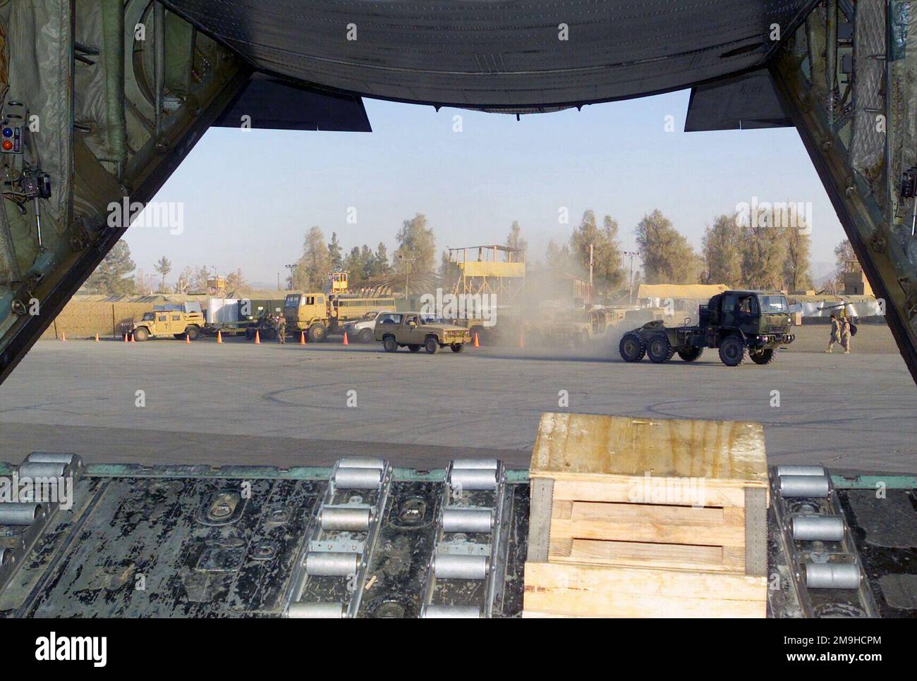 A view of the detainee camp built as part of Operation ENDURING FREEDOM ...