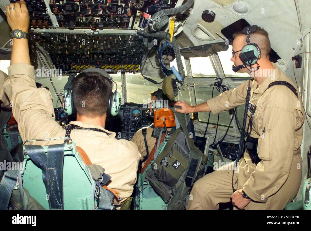 Inside the KC-130/R on the airstrip at Kandahar Airport Marine Aerial ...