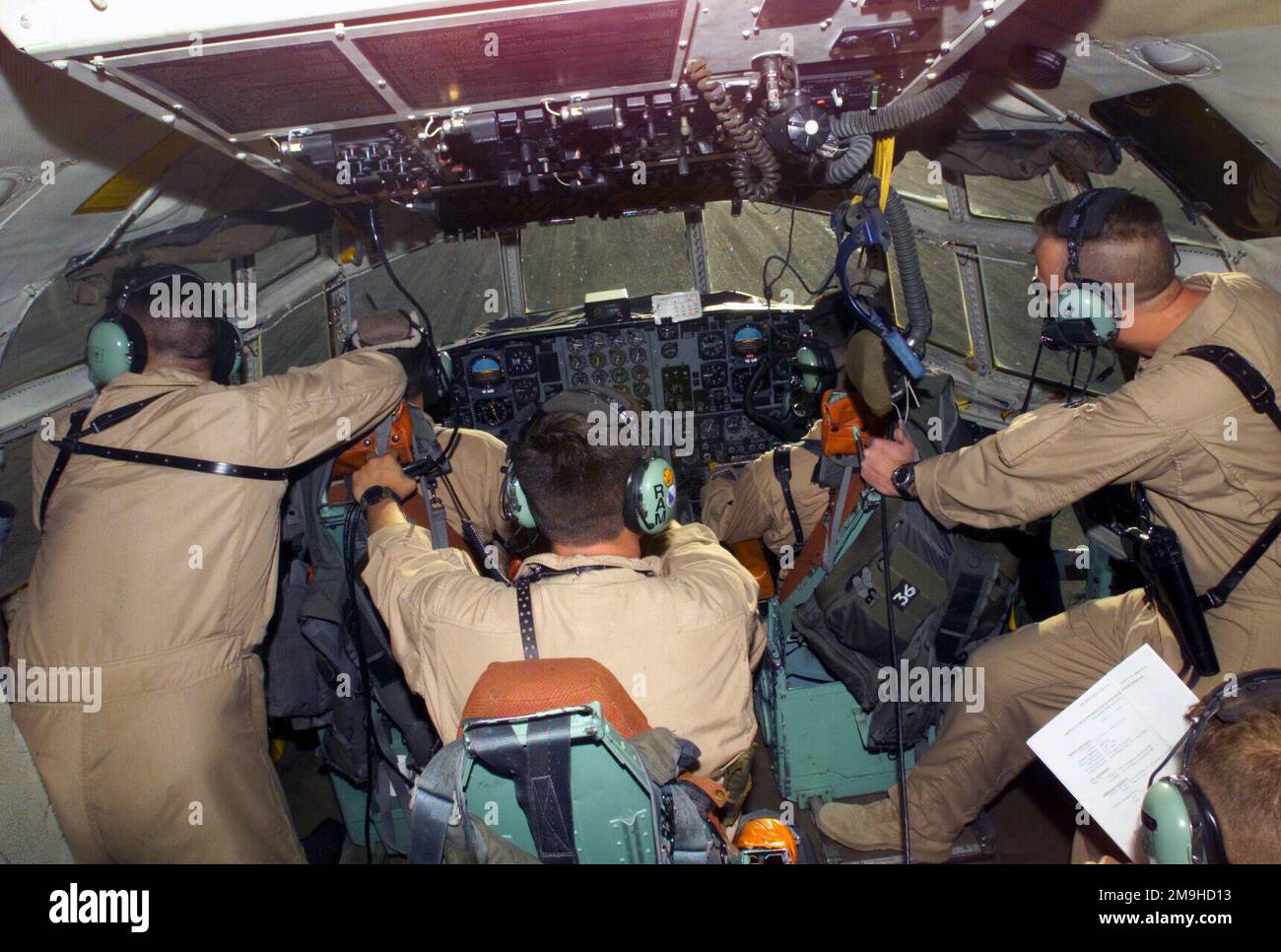 Inside the KC-130/R Hercules, after a brief stop at Kandahar Airport ...