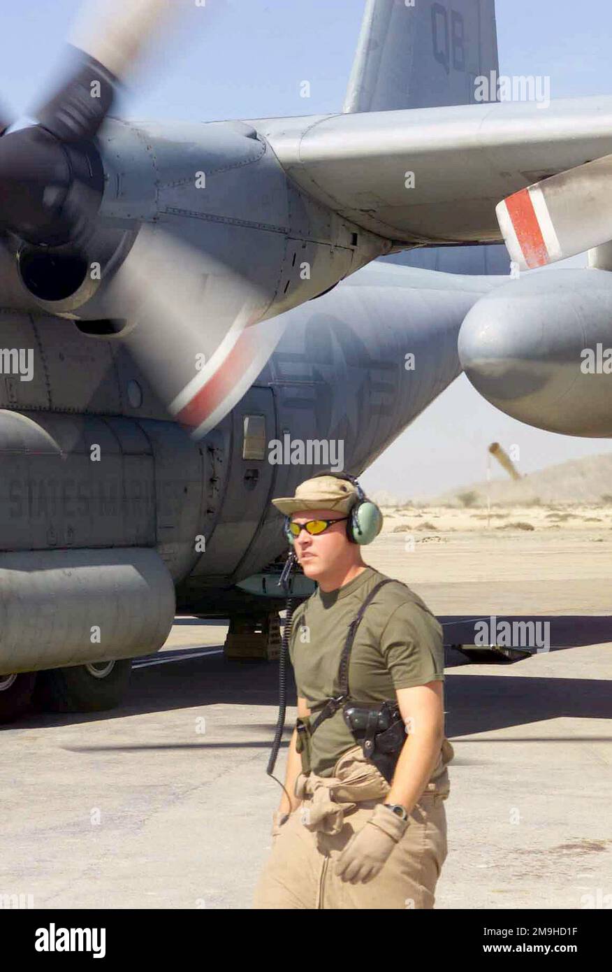 At a forward operating base, Loadmaster Corporal Matthew Rider, USMC ...