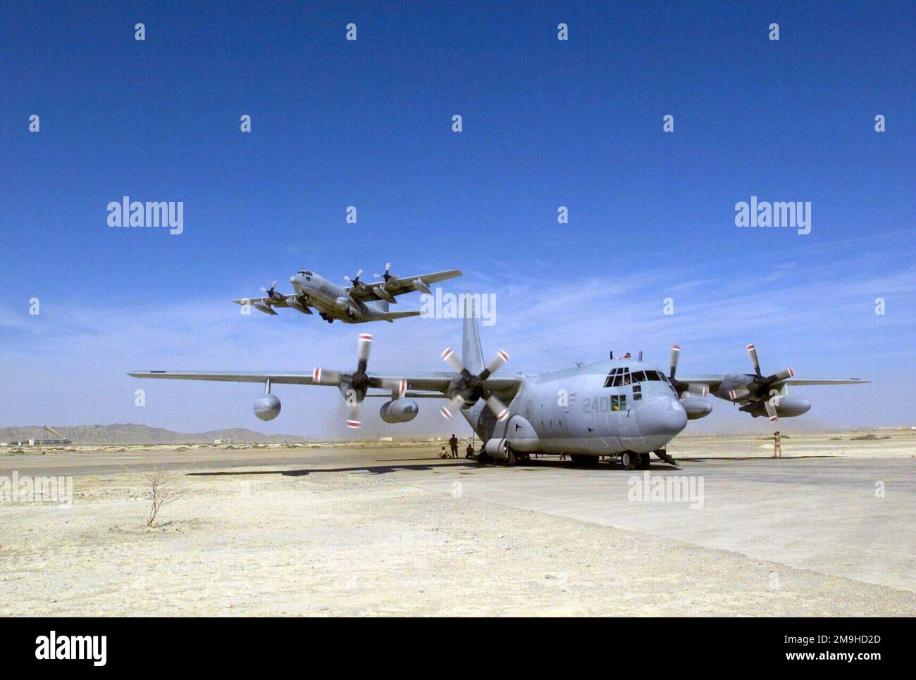A KC-130/R Hercules from Marine Aerial Refueler Transport Squadron-352 ...