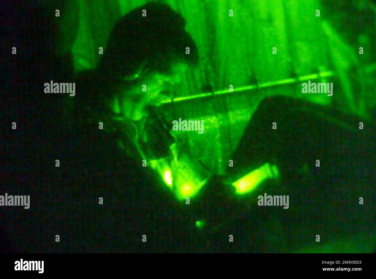 Seen through a Night Vision Scope, Sergeant Jeremiah Hockett, USMC ...