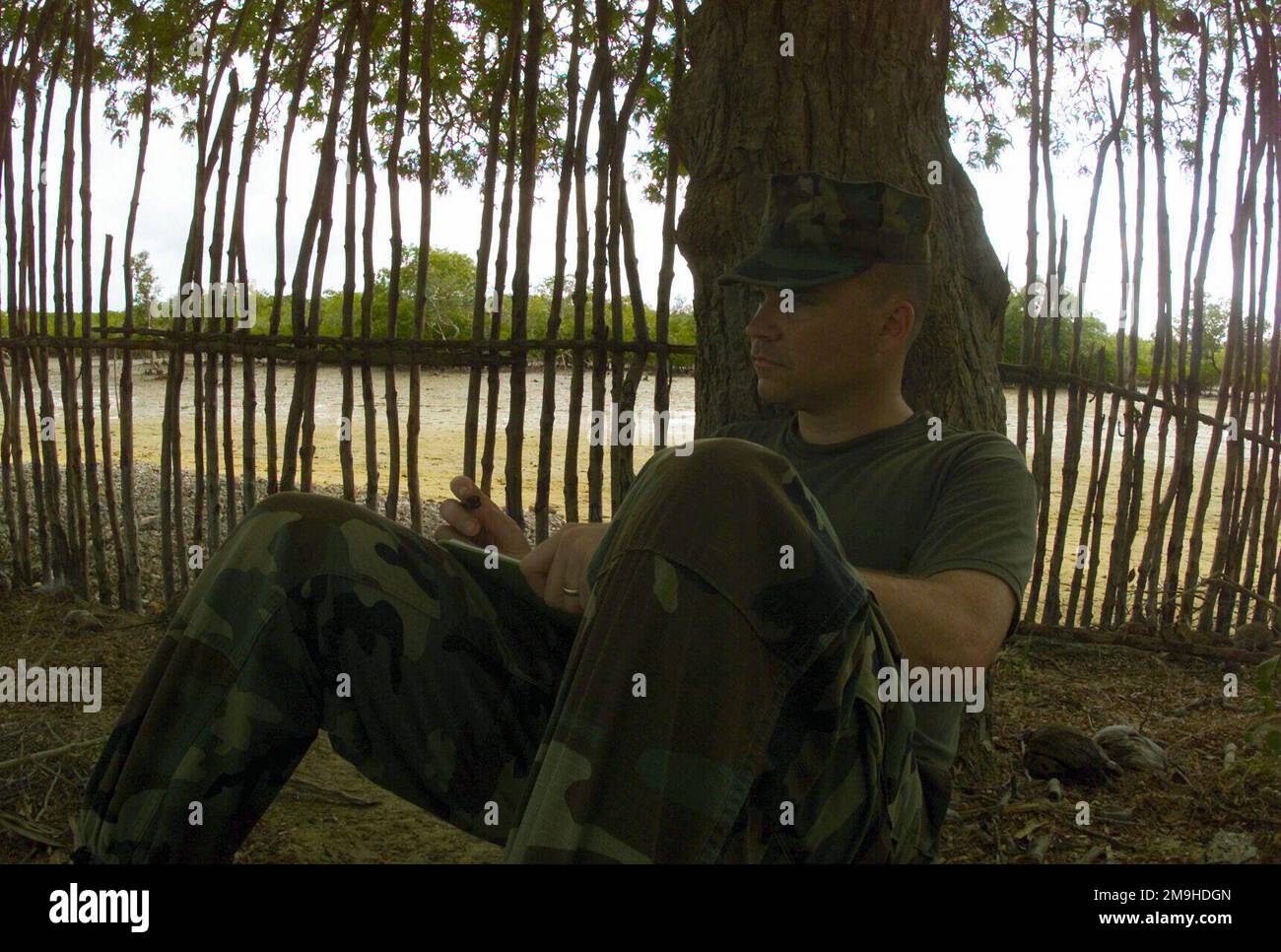 In preparation to write a story, Lieutenant William Pellitier, USMC ...