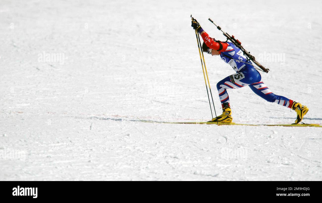 Competing in the Biathlon event, World class athlete Sergeant Kristina ...