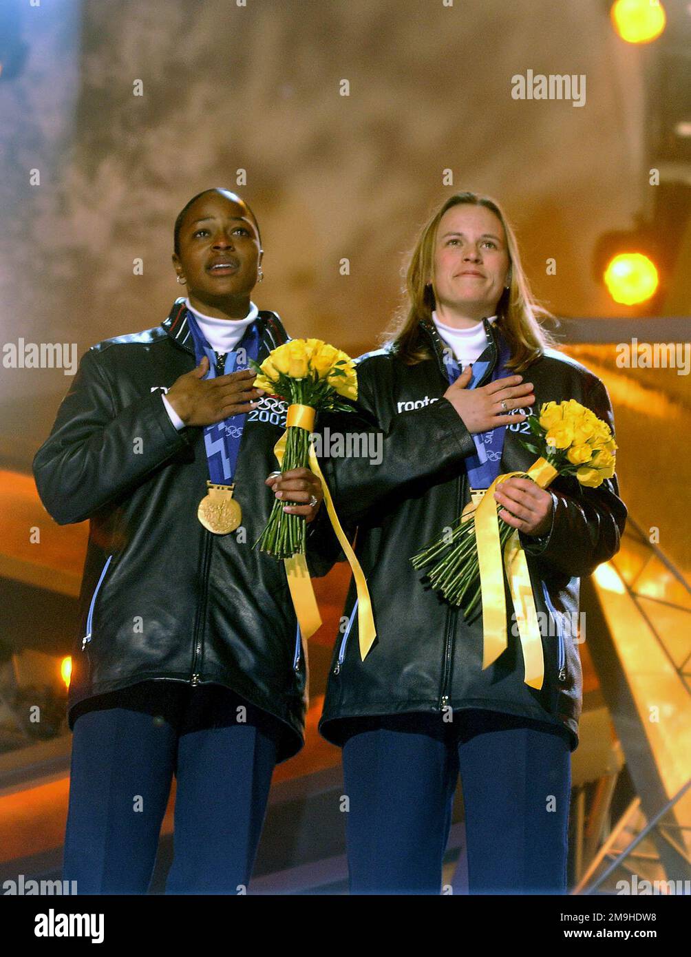 Vonetta Flowers, left, and World Class Athlete SPECIALIST Jill Bakken ...