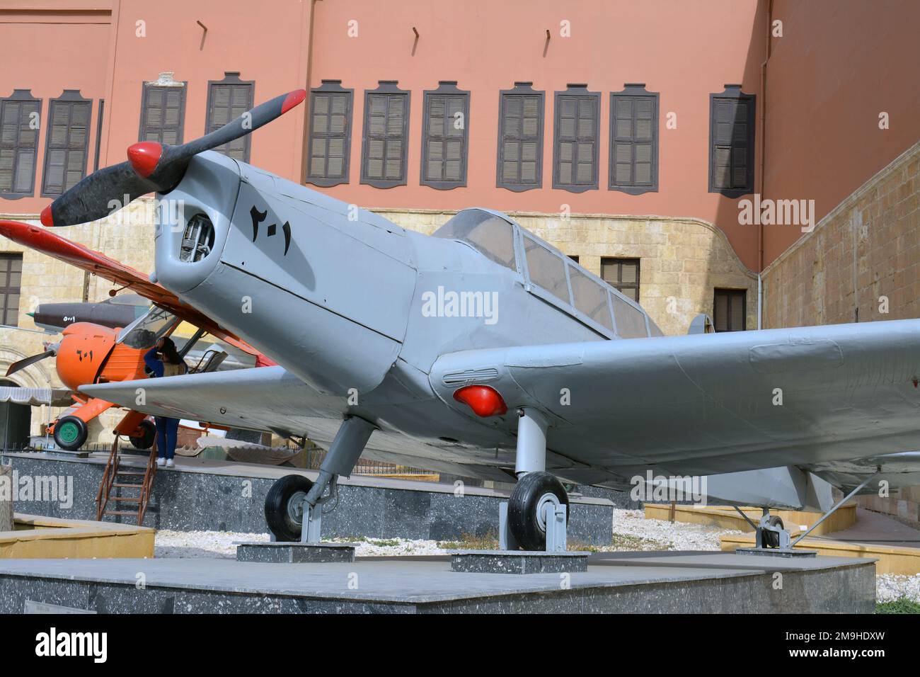 Cairo, Egypt, January 7 2023: Czechoslovakian Zlin 226 primary trainer ...
