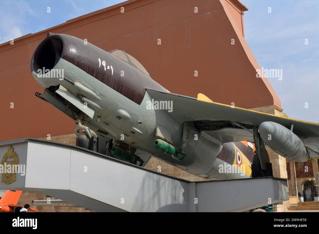 Cairo, Egypt, January 7 2023: USSR MIG 17 F fighter interceptor ...