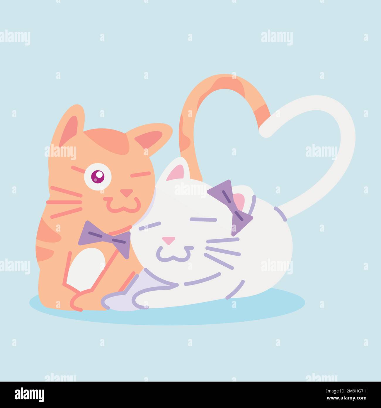 cute cat illustration. cat flat illustration. illustration of a cat ...
