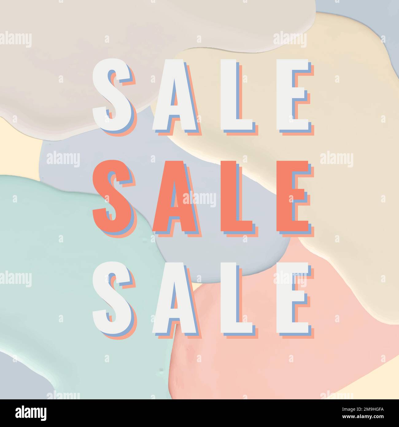 Fashion sale banner template pastel vector Stock Vector Image & Art - Alamy
