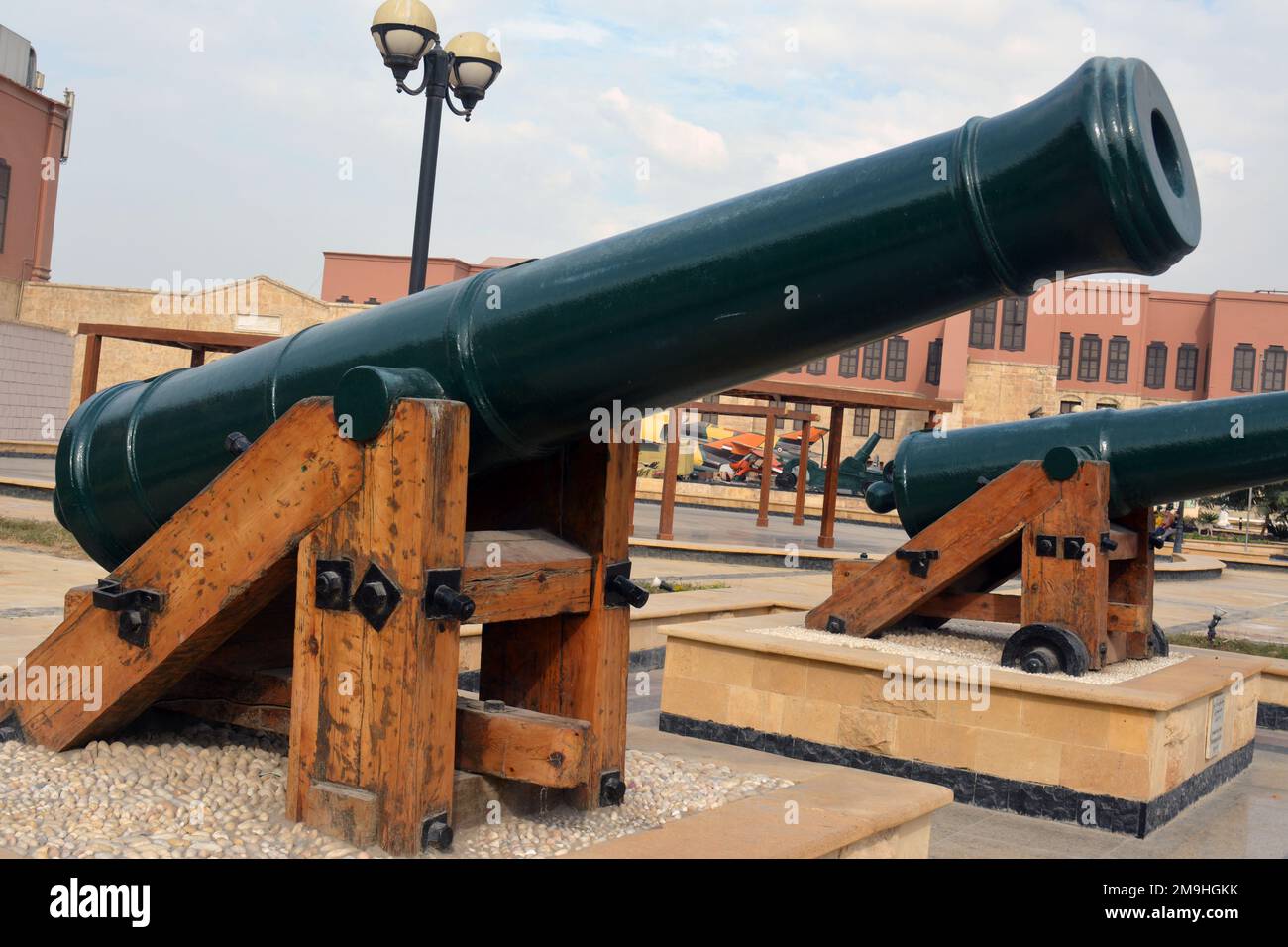 Cairo, Egypt, January 7 2023: old coastal gun used in old wars from the ...