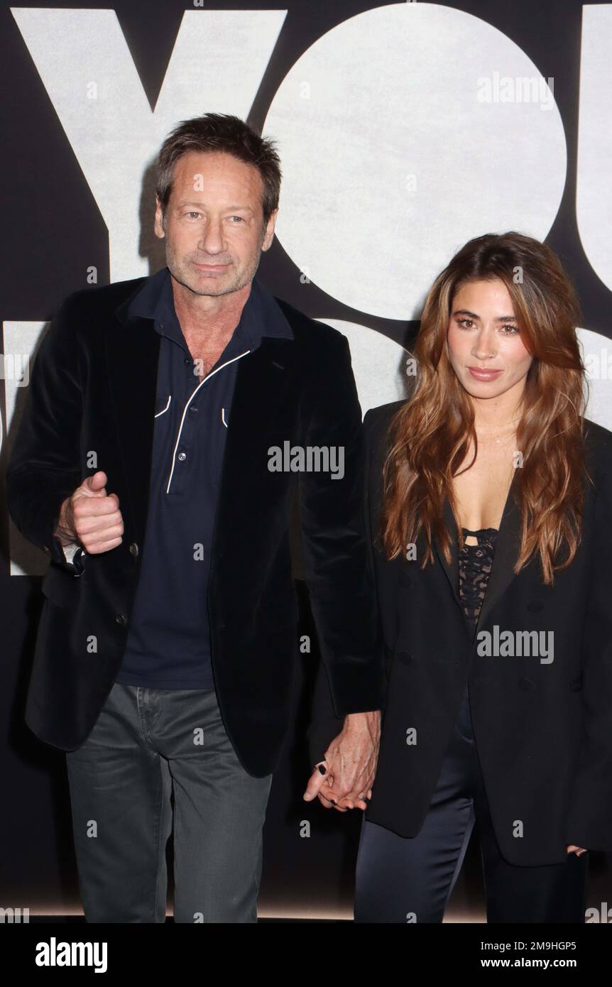 Los Angeles, USA. 17th Jan, 2023. David Duchovny, Monique Pendleberry ...